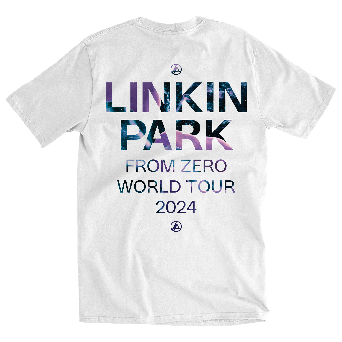 From Zero World Tour Texture Fill White Tee – Linkin Park Store