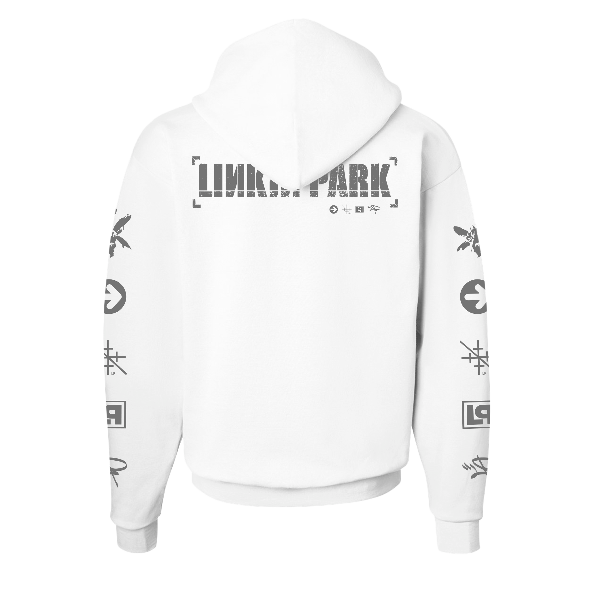 LP Icons White Pullover Hoodie – Linkin Park Store